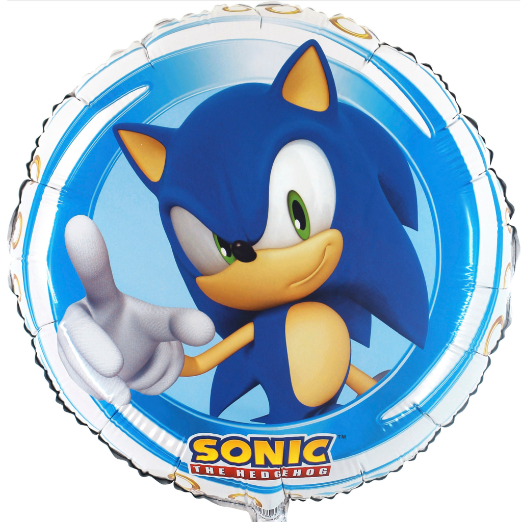Sonic Round Balloon – 18″ Foil – Tons of Fun Balloons