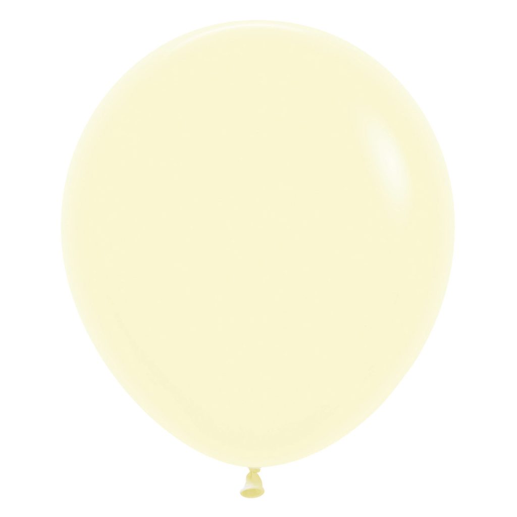 Pastel Matte Solid Yellow 620 Balloons – 18″ Latex (25ct) – Tons Of Fun ...