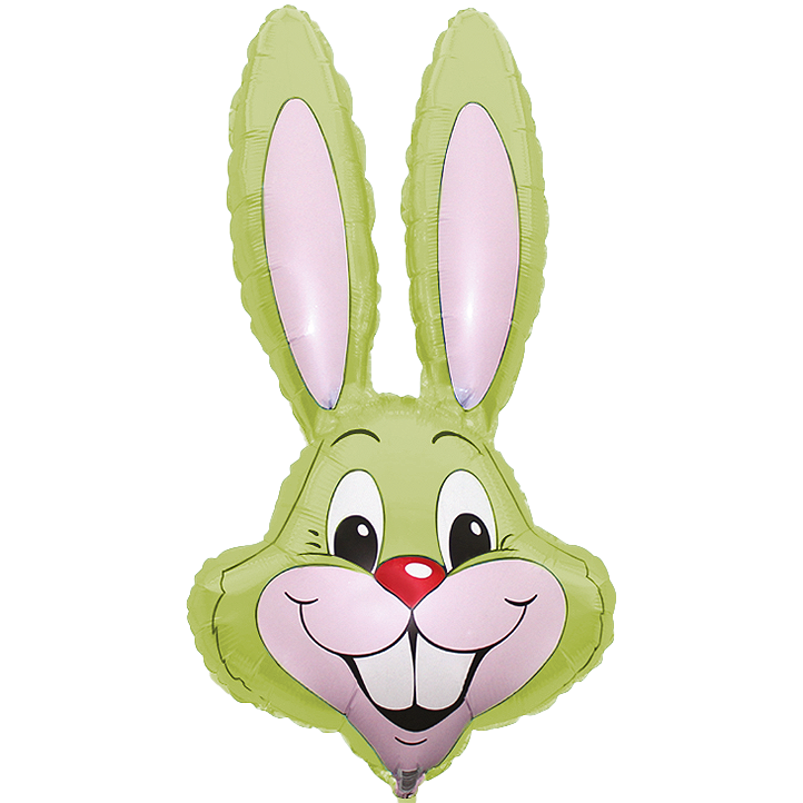 Lime Green Rabbit Supershape Balloon – Foil 32″ – Tons of Fun Balloons